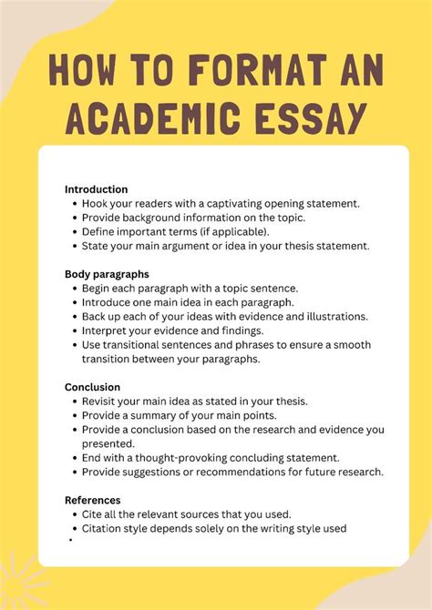 How To Format An Academic Essay Expository Essay Topics College