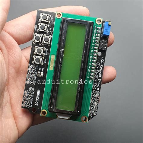 LCD 1602 Keypad Shield Yellow Green Arduino Raspberry Pi NodeMCU