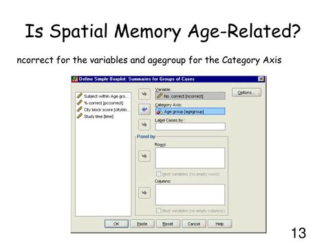 Ppt Is Spatial Memory Age Related Powerpoint Presentation Free