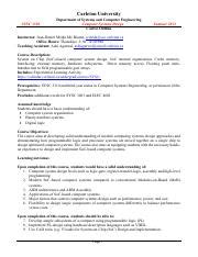 SYSC Outline S Pdf Carleton University SYSC Department Of Systems And Computer