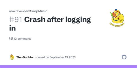 Crash After Logging In · Issue 91 · Maxrave Devsimpmusic · Github