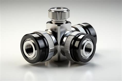 Premium Ai Image Compact Valve Adapter On White Background