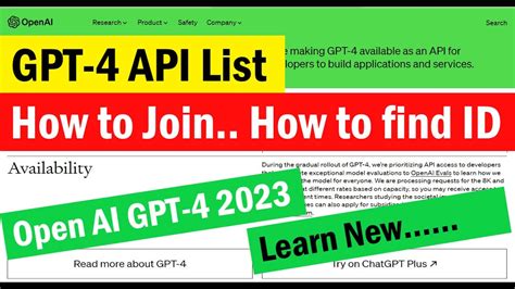 How To Join Api Waitlist In Chat Gpt 4 How To Find Gpt 4 Api