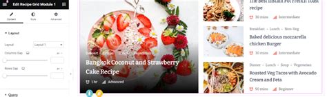 Recipe Grid Module 1 WP Delicious