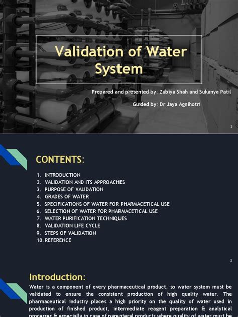 Validation Of Water System Pdf Verification And Validation Membrane