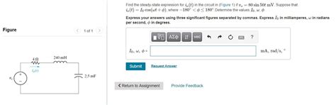 Solved Find The Steady State Expression For I T In The Chegg