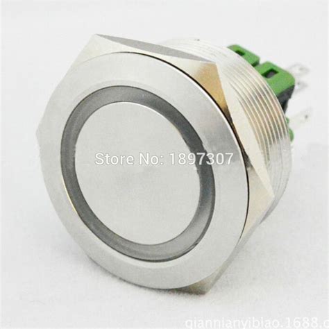 30mm Momentary Or Latching 1no1nc Ring LED Anti Vandal Push Button Switch 6V 12V 24V 110V