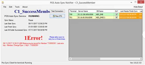 Possync Error Missing Source Record For Member ‘ “ Last Error Key