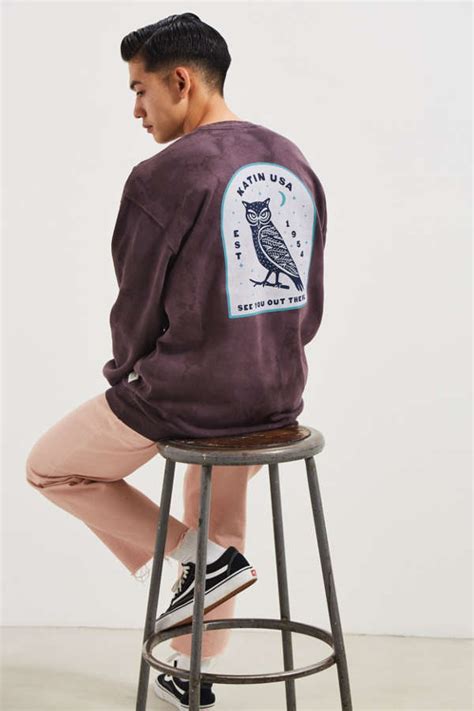 Katin Owl Cloud Wash Crew Neck Sweatshirt Urban Outfitters