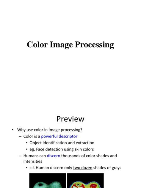 Color Image Processing Pdf Color Rgb Color Model