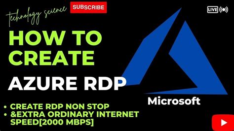 how to create microsoft azure rdp with high internet speed youtube