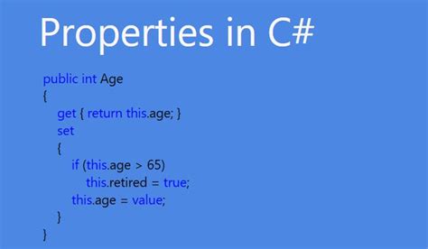 Properties In C