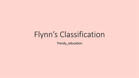 flynn s classification computer networks pptx computing