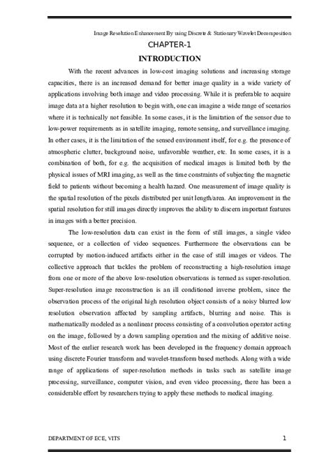 Doc Image Resolution Enhancement By Using Discrete And Stationary