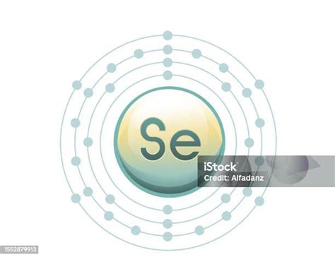 Selenium Capsule With Molecular Structure Vector Illustration Stock