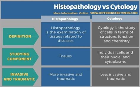 Difference Between Histopathology And Cytology Compare The Difference