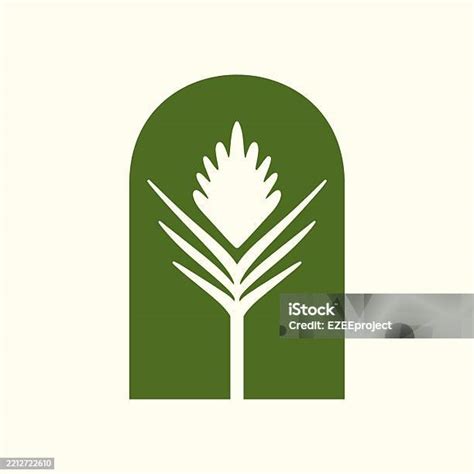 식물 녹색 로고 디자인 자연에서 영감을 받은 로고 디자인 현대적인 식물 그래픽 요소 여름 벡터 로고입니다 0명에 대한 스톡 벡터 아트 및 기타 이미지 Istock
