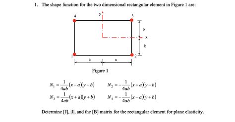 1 The Shape Function For The Two Dimensional