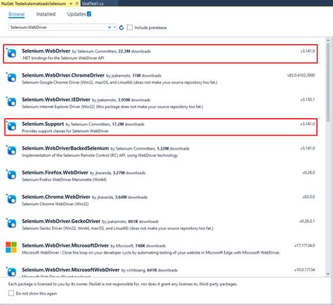 Testes Automatizados Com C E Selenium Parte 1 — Olivia Mattiazzo