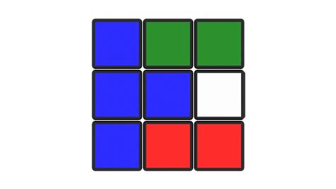 Solved Rubiks Cube Flags 3d Model Cgtrader