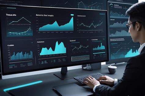 Data Analytics Automated With Ai Technology Big Data Business Analytics And Artificial Premium