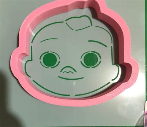 Kit Stencil 12x12 Cm Cortador Jj Cocomelon 10 Cm