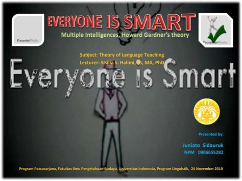 Multiple Intelligence Presentation Slideshare Ppt