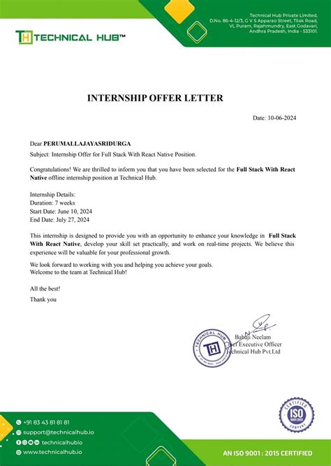 Jaya Sri Durga Perumalla On Linkedin Internship Fullstack
