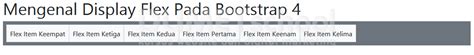 Mengenal Display Flex Pada Bootstrap 4 Part7 Kursus Web Design Private Online 1 On 1‎ Dumet