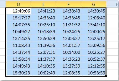 How To Quickly Generate Random Time In Excel