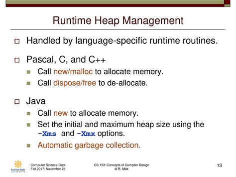 Cs 153 Concepts Of Compiler Design November 28 Class Meeting Ppt