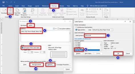 Create Multiple Name Tags Or Address Labels In MS Word