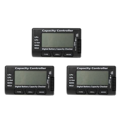 3x Rc Cellmeter 7 Digital Battery Capacity Checker Controller Tester