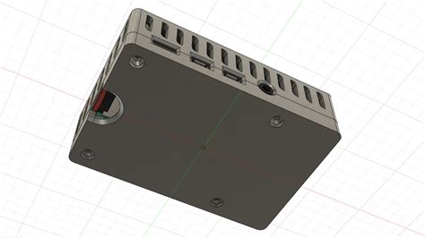 Parametric Raspberry Pi 4b Case 30mm Fan With Vertical Stand By