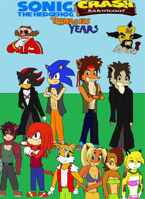 Sonic And Crash Teenager Years By Supersaiyancrash On Deviantart