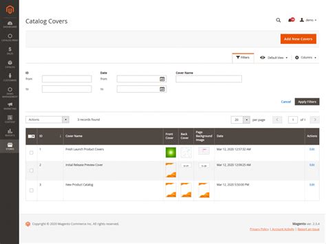 magento 2 print catalog pdf complete product list broshure
