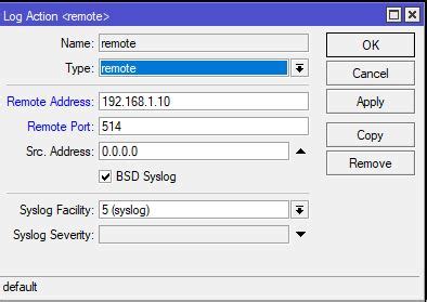 Mikrotik Externí syslog wifiHome s r o