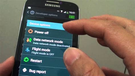 Samsung Galaxy S4 How To Enabledisable Bug Report Options From Power Menu Youtube