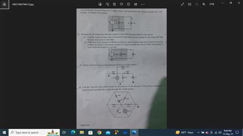 Solved 1683119027944 1 Ii Convert The Current Source Chegg Com