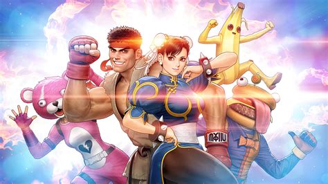 Fortnite Ryu Chun Li Street Fighter K Hd Wallpaper Rare Gallery