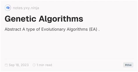 Genetic Algorithms