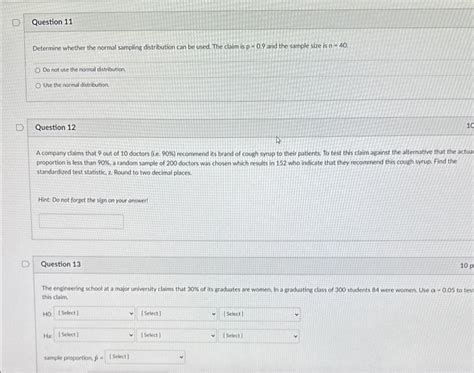 Solved Determine Whether The Normal Sampling Distribution