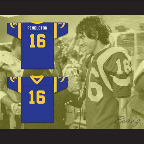 Joe Pendleton 16 Pro Career Blue Football Jersey Heaven Can Wait