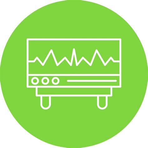 Cardiogram Line Circle Color Icon 38721229 Vector Art At Vecteezy