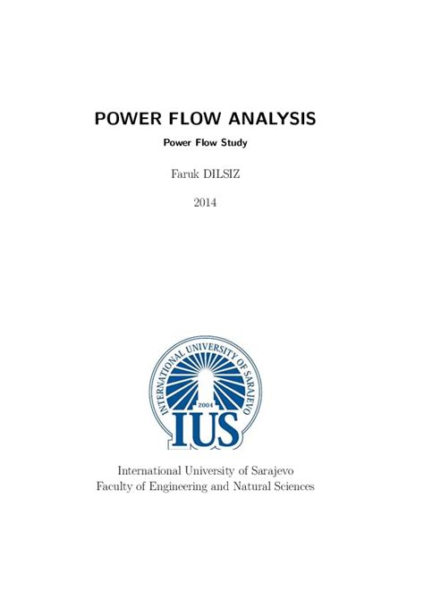 pdf power flow analysis