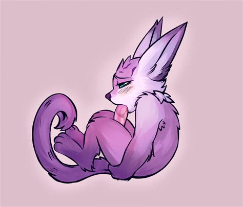 Rule 34 Anthro Autofellatio Blush Blush Lines Border Fenecoou Flicker Vainglory Fur Genitals