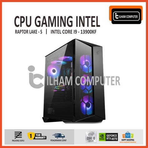 Jual PC GAMING INTEL CORE I9 13900KF DDR5 64GB RGB VGA RTX4070 SUPER 12GB NVME 2TB WIFI Shopee