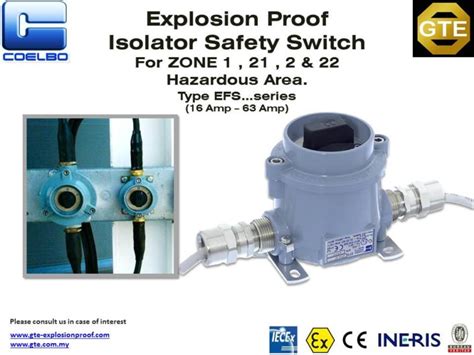 Explosion Proof Isolator Starter Switch For Zone 1 21 2 And 22