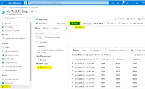 Monitoring A Hot Tub Or Pool With Azure Monitor And Azure Log Analytics Part 2 Azure Setup