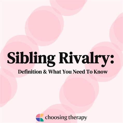 What Is Sibling Rivalry